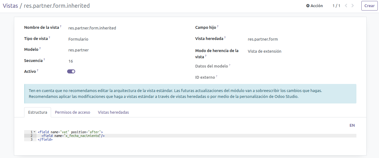 Crear un nuevo campo en Odoo 16 | RGB - Odoo
